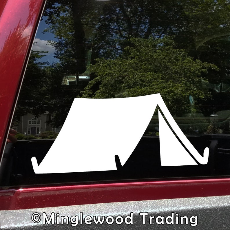 Tent Vinyl Decal Sticker Camping Outdoors Campground Hiking Etsy