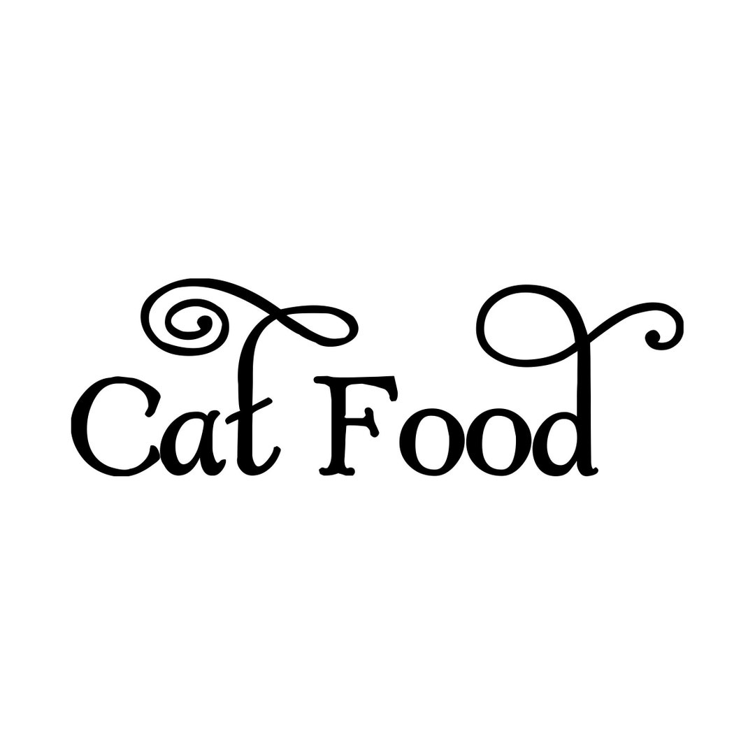 Cat Food Vinyl Decal Sticker - Feline Kitten Treats - Etsy