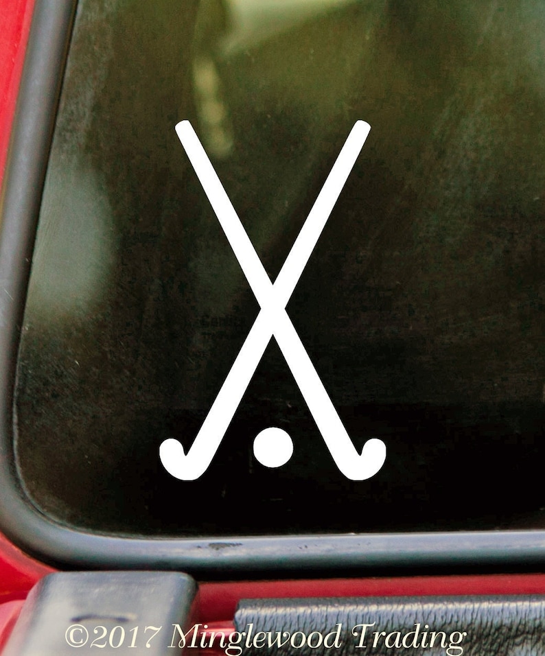 Field Hockey Sticks Vinyl Decal Sticker 20 Color Options - Etsy