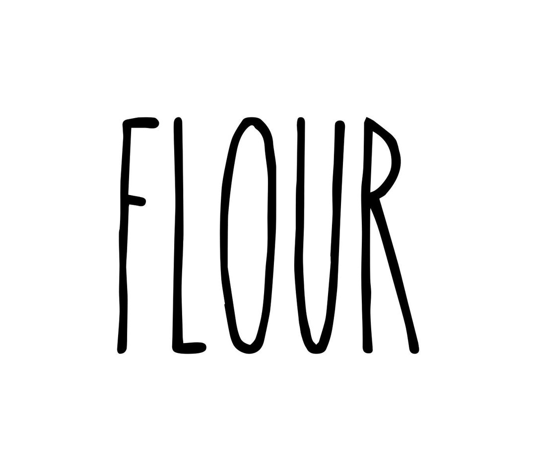 Flour - Rae Dunn Inspired Vinyl Sticker - Kitchen Home Organization ...