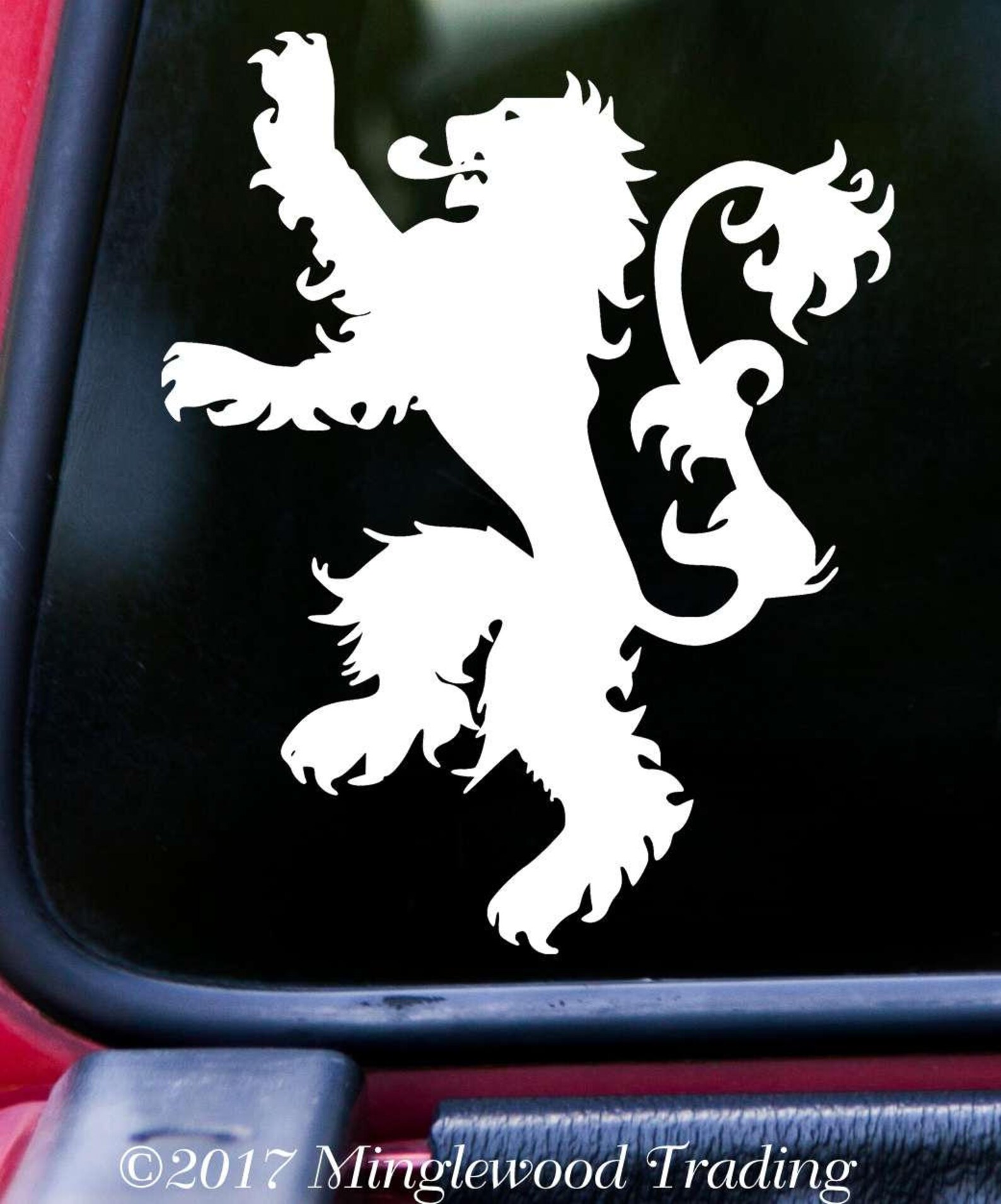 HERALDIC LION v2 Vinyl Decal Sticker Coat of Arms Heraldry | Etsy
