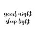 Good Night Sleep Tight Vinyl Decal Sticker Nursery | Etsy
