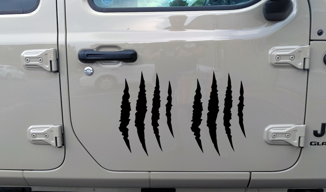 Claw Scratch Marks Vinyl Decal | Custom Color/size Halloween Decoration ...