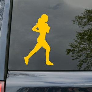 Track Runner Girl Vinyl Decal Sticker - Female Marathon 10k 5k 1/2 Half ...