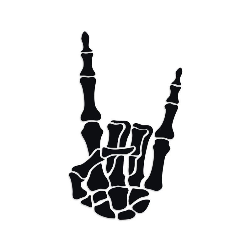 Rock Horns Car Decal - Etsy