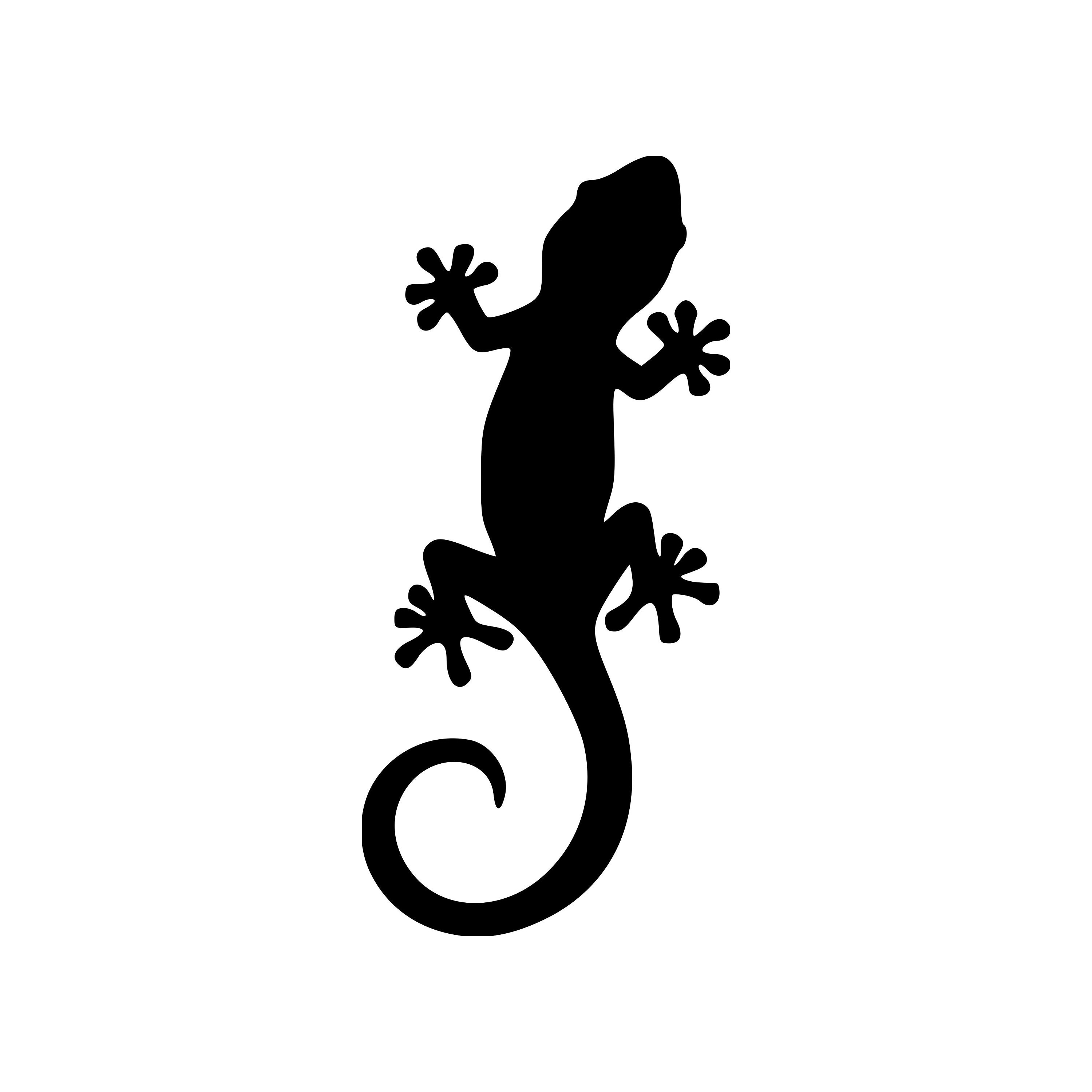 GECKO Vinyl Decal Sticker Lizard Reptile | Etsy