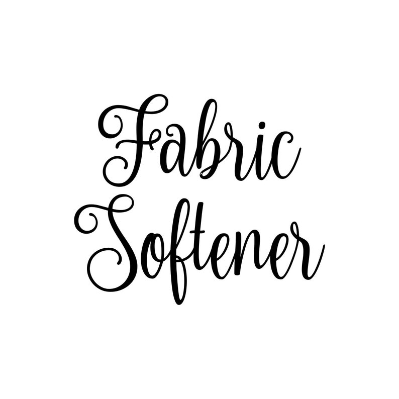 Fabric Softener Vinyl Sticker Laundry Room Pantry Home - Etsy