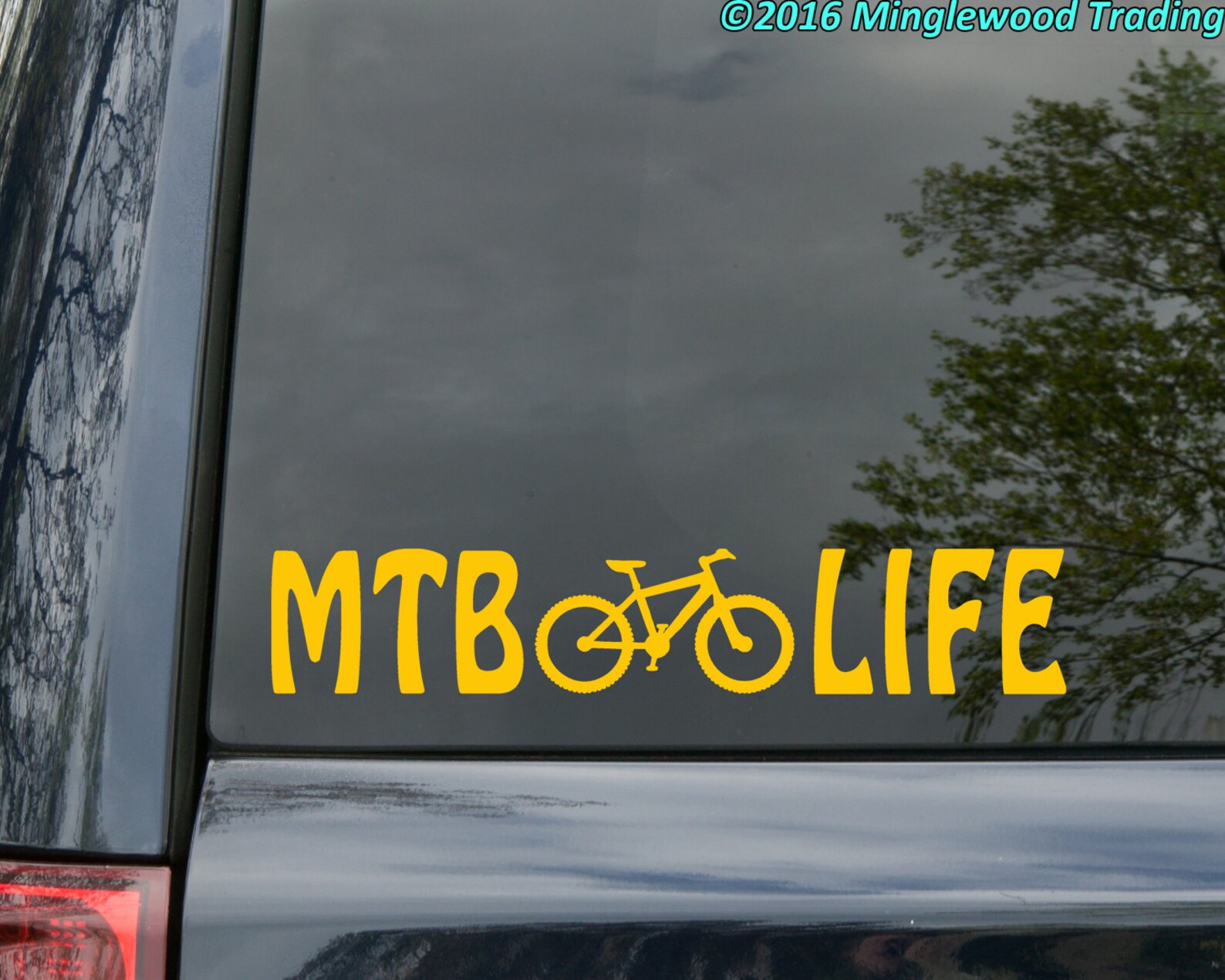 MTB LIFE Vinyl Decal Sticker Mountain Bike | Etsy