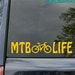 MTB Life Vinyl Decal Sticker Mountain Bike - Etsy