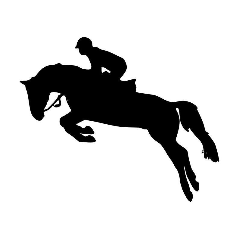 Horse Jumping Vinyl Decal Sticker - Show Jumping Stadium Open Dressage ...