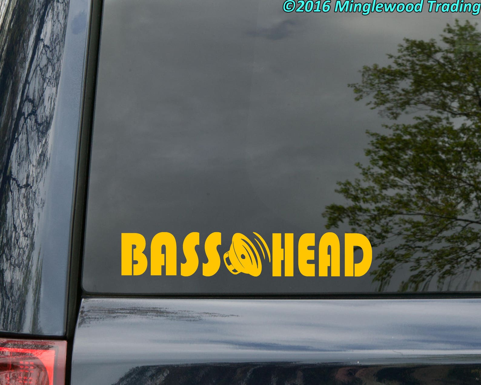 Bass Head Vinyl Decal EDM Music Speaker Basshead Headbanger - Etsy