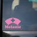 Nurse Cap With Personalized Name Vinyl Decal Sticker - RN Nursing Hat ...