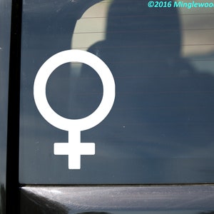 Female Gender Symbol Sign Vinyl Decal Sticker - Venus Woman Feminine - Etsy
