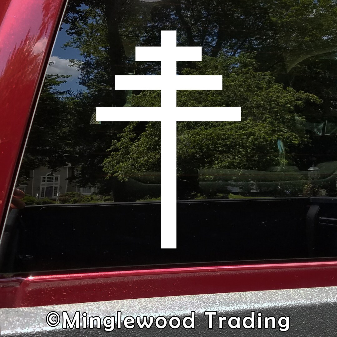 Papal Cross Vinyl Sticker - Pope Christian Cross Ecclesiastic Heraldry ...