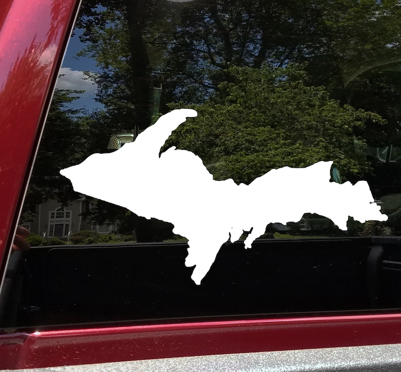 Upper Peninsula Michigan Vinyl Decal Yooper the U.P. Die - Etsy