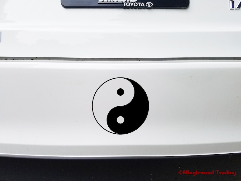 Yin Yang Vinyl Decal Sticker Yin and Yang Chinese - Etsy