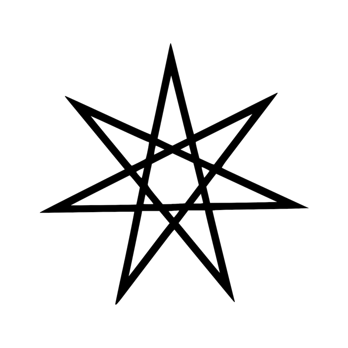 Setogram - Faery Star Vinyl Decal - Magick Septagram Fairy Elven - Die ...