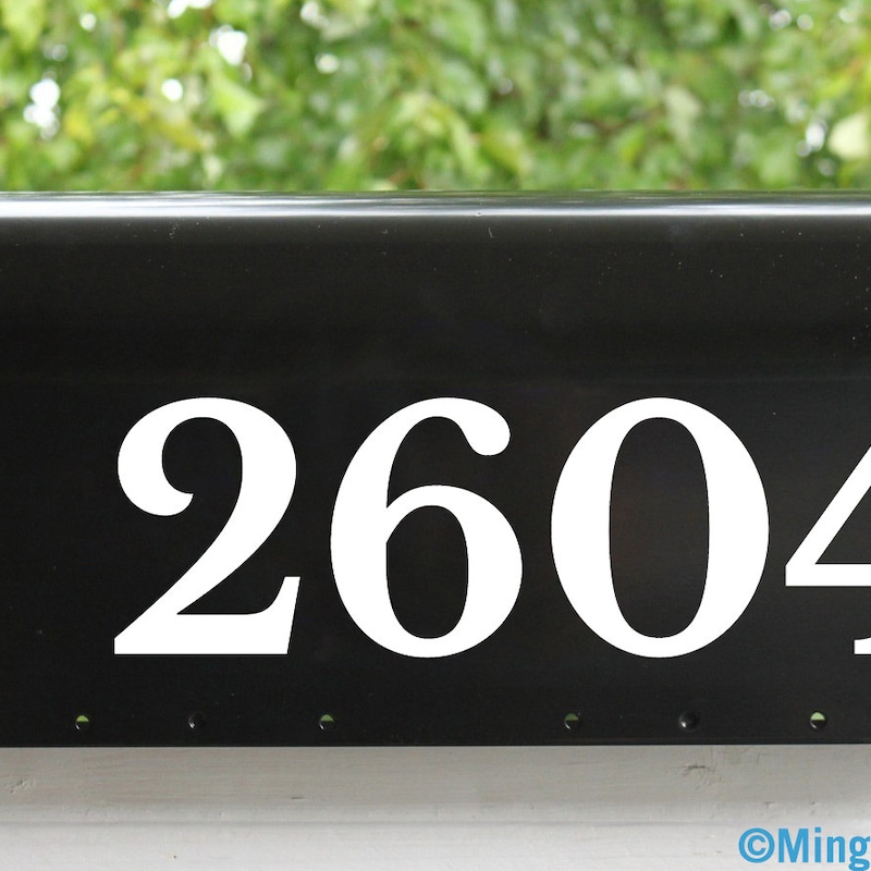 Classic House Number - Etsy