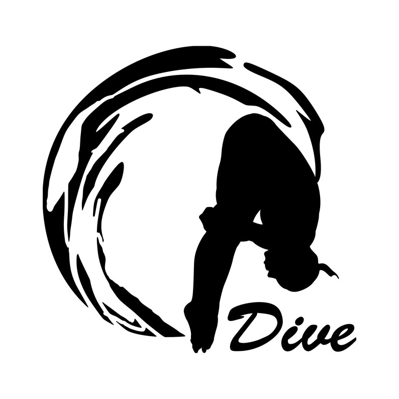 DIVE Vinyl Decal Sticker Pike Position Diving - Etsy