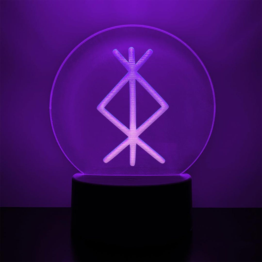 Protection Viking Symbol Bind Rune Night Light LED Sign V10 | Subtle ...