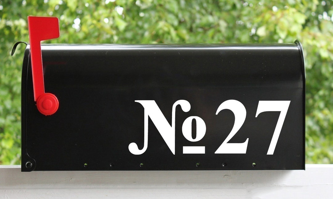 Numero - Transom Window or Mailbox Numbers Vinyl Decal - Address Office ...