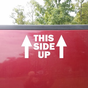 This Side up Vinyl Die Cut Decal Sticker - off Road Truck 4x4 - Etsy