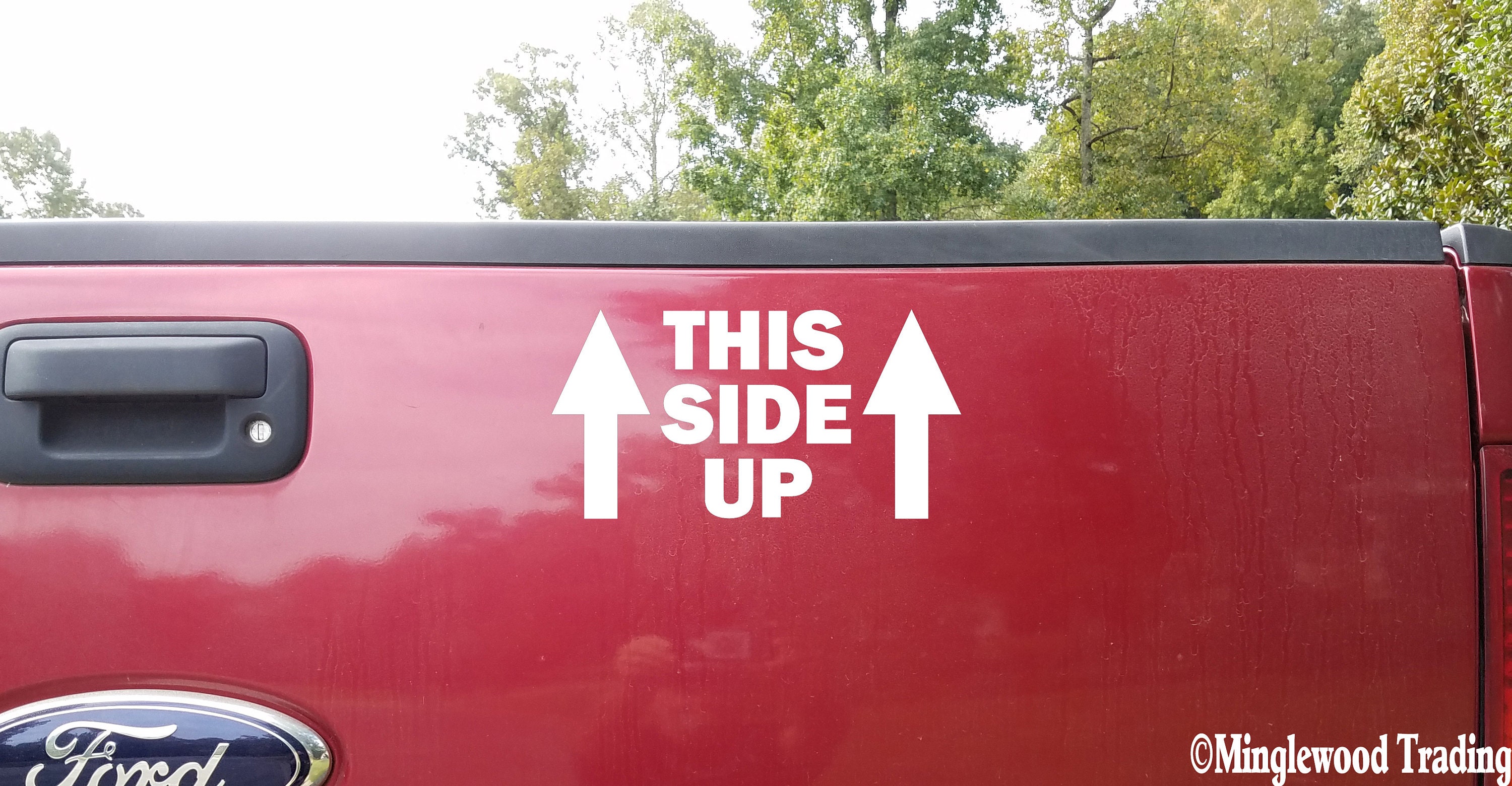 THIS SIDE UP Vinyl Die Cut Decal Sticker Off Road Truck 4x4 | Etsy