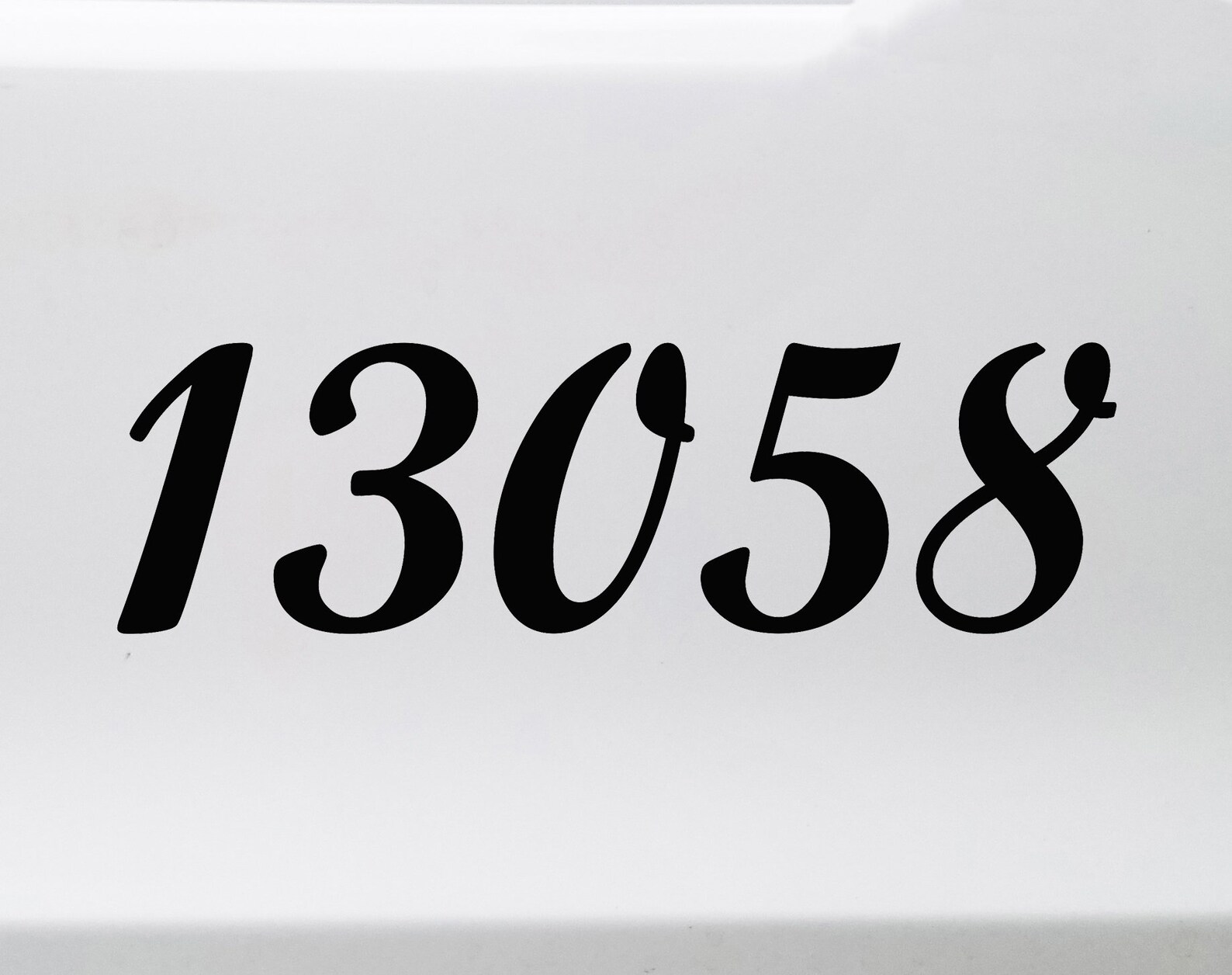 Script Mailbox Numbers Custom Vinyl Sticker 1 to | Etsy