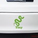 Snake With Personalized Name Vinyl Decal Sticker Boa Ball Python ...