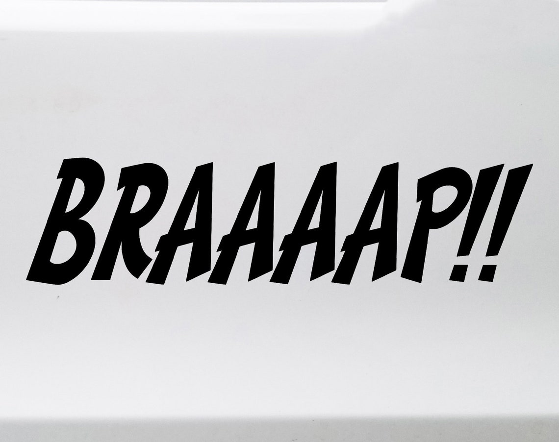 Braaaap Vinyl Decal Motorcycle Snowmobile Dirt Bike Engine - Etsy
