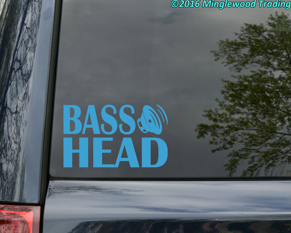 Bass Head Vinyl Decal V3 EDM Music Speaker Basshead | Etsy