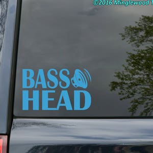 Bass Head Vinyl Decal V3 - EDM Music Speaker Basshead Headbanger - Die ...