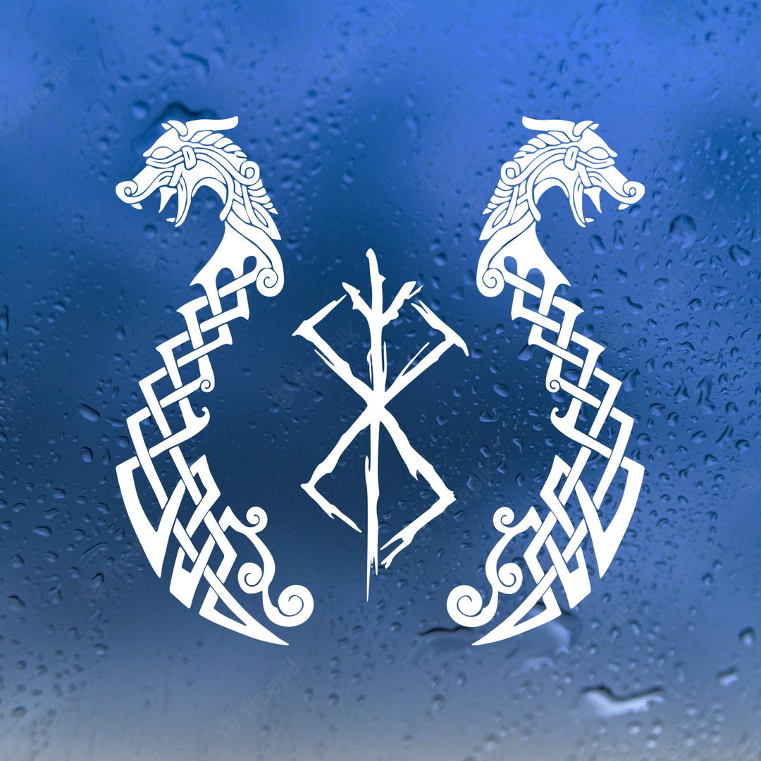 Fafnir Viking Dragons Berserk Symbol V1 | Large Custom Vinyl Decal ...