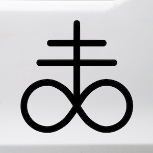 Leviathan Cross Brimstone Symbol Vinyl Decal V3 Sulfur Infinity Satan ...