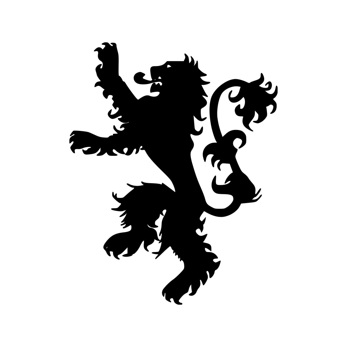 HERALDIC LION v2 Vinyl Decal Sticker Coat of Arms Heraldry | Etsy