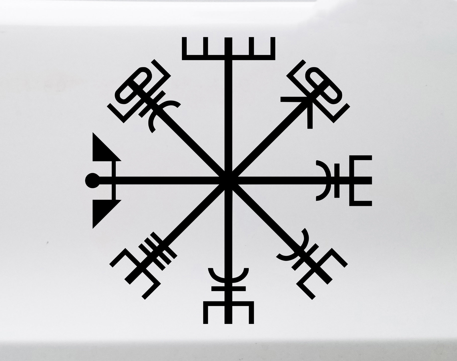 Viking Runic Compass Vegvisir Vinyl Decal V6 Nordic Norse | Etsy