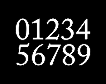 Old Style Numbers - Etsy
