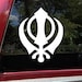 Khandra Sikh Symbol Vinyl Decal Chakkar Sikhism Die Cut Sticker - Etsy