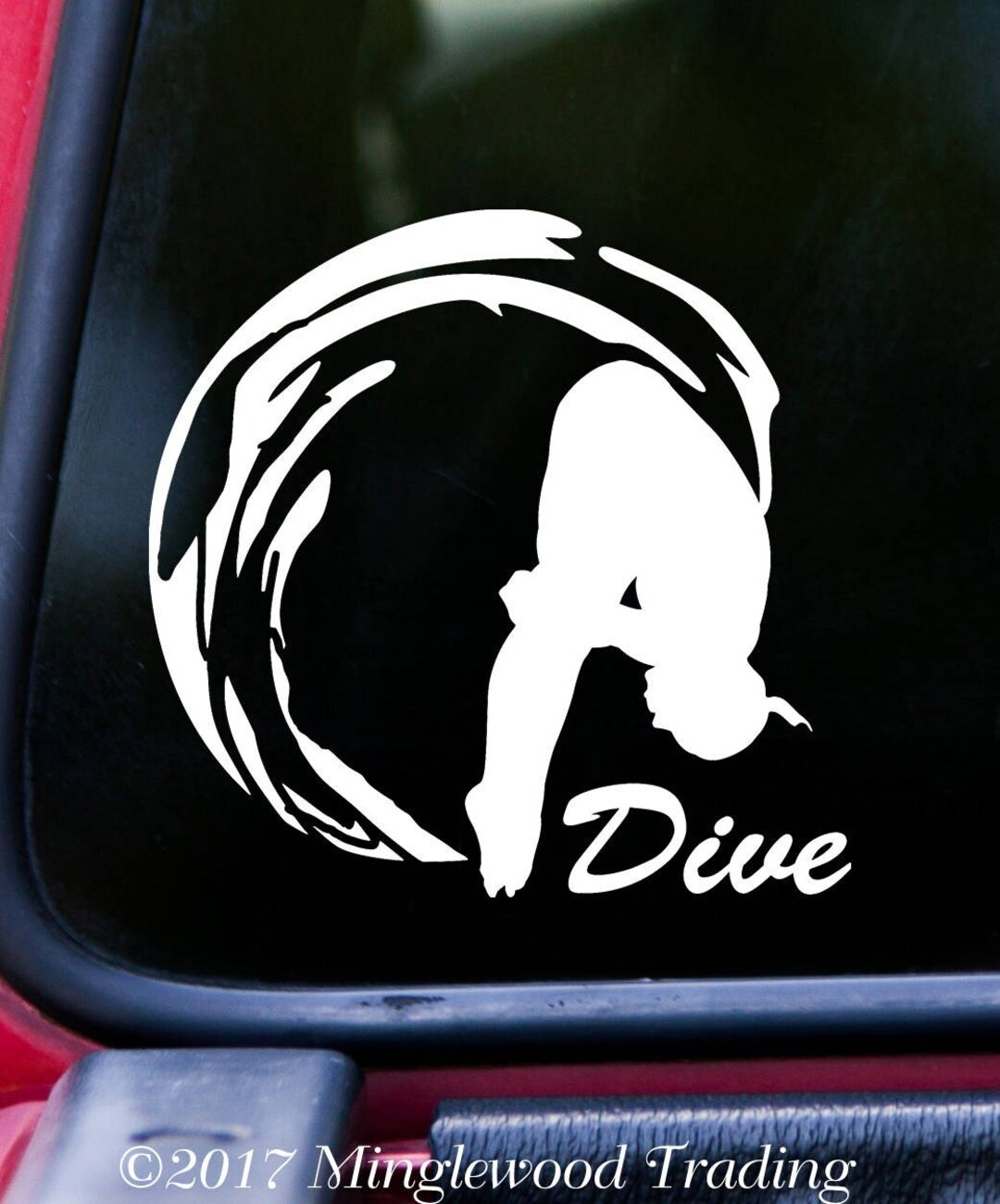Dive | Custom Sports Vinyl Decal Sticker | Diving Olympics | 20+ Color ...