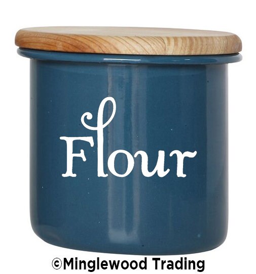 FLOUR Vinyl Sticker Kitchen Organization Label Die Cut | Etsy