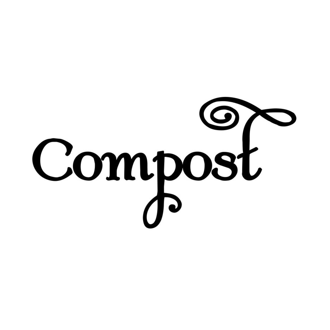 Compost Vinyl Decal Sticker Label - Organic Farming Green Healthy SWASH ...