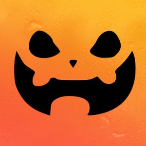 Pumpkin Face Vinyl Decal V6 | Halloween Vinyl Decal Sticker for Windows ...