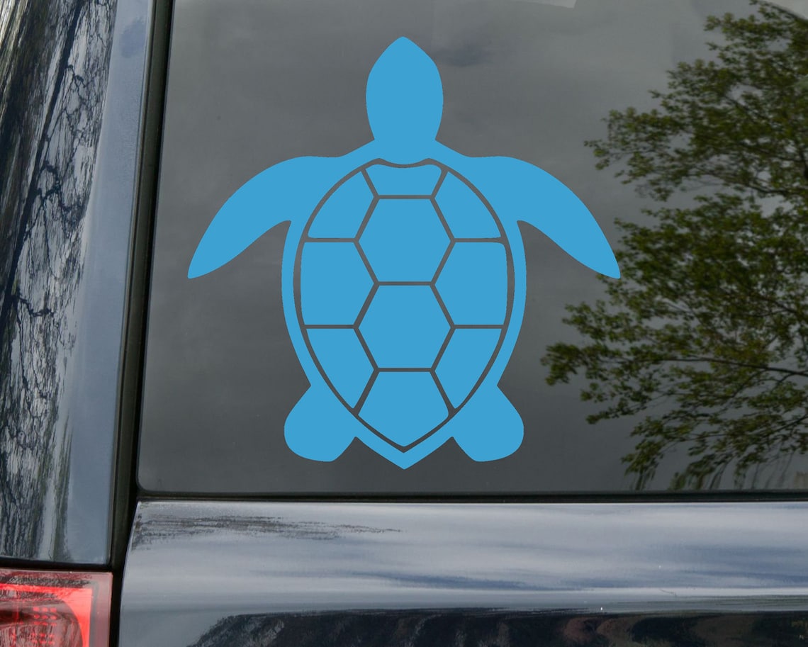 Sea Turtle V2 Vinyl Decal Ocean Marine Die Cut Sticker - Etsy