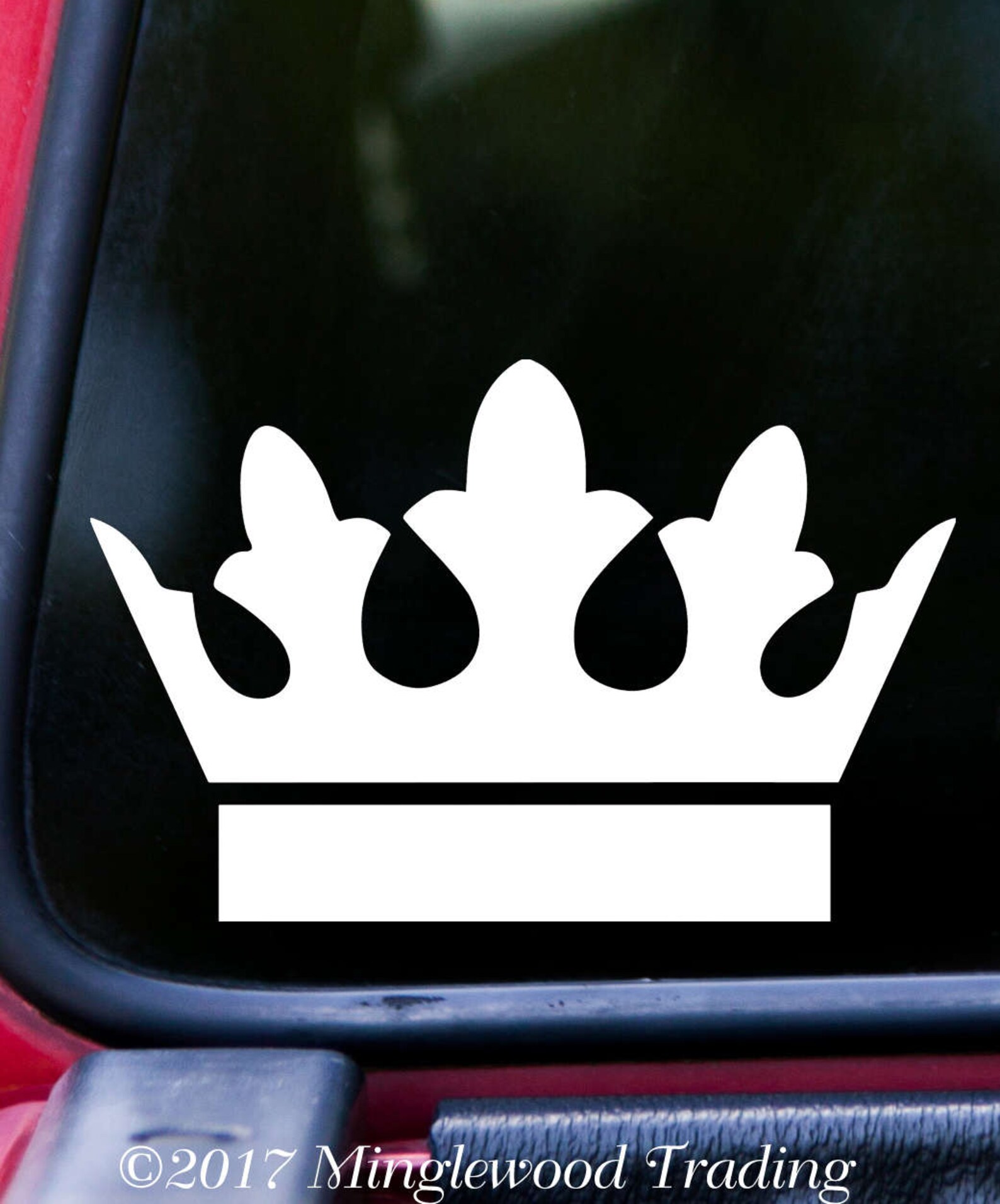 CROWN Vinyl Decal Sticker King Heraldry Family Shield V3 | Etsy