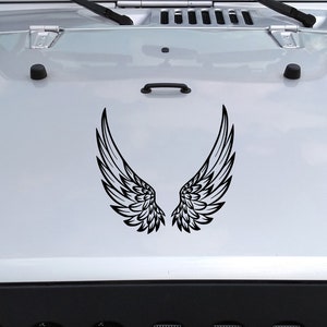 Angel Wings Vinyl Decal V7 | Custom Wing Stickers | Die Cut Sticker - Etsy