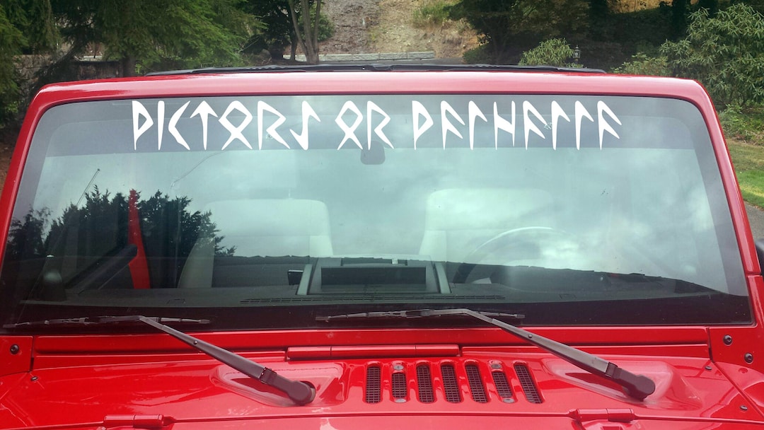 Victory or Valhalla in Runes Vinyl Decal V2 - Elder Futhark Viking ...