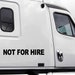 Set of 2 Not for Hire Vinyl Stickers - DOT Truck Limo Labels - Die Cut ...