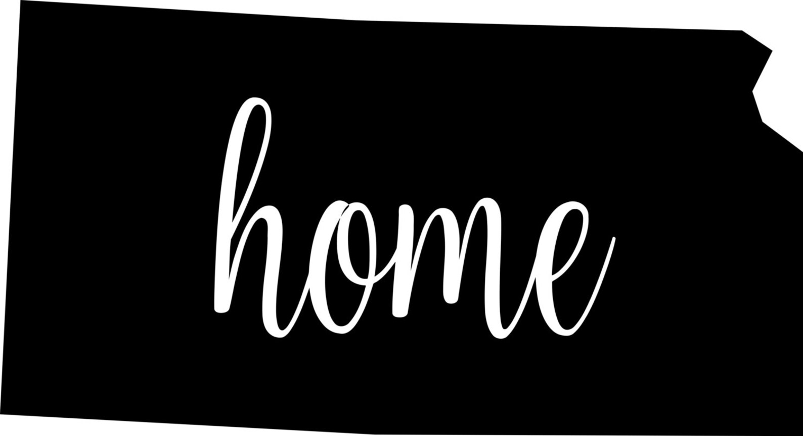 Kansas State Vinyl Decal Sticker 6 X 3.25 Home KS - Etsy