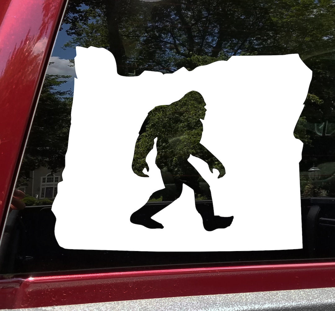 Oregon State Bigfoot Vinyl Decal V1 - Sasquatch PNW - Die Cut Decal - Etsy