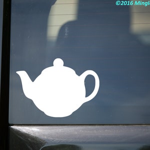 Teapot - Vinyl Decal Sticker - Tea Time Kettle Steeping Leaves - Etsy